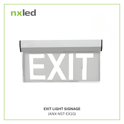 NxLed LED Exit Light Signage (ANX-NST-EX1G) – NxLed