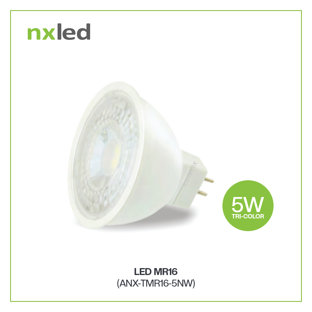 NxLed LED MR16 - Tricolor 5W (ANX-TMR16-5NW) – NxLed