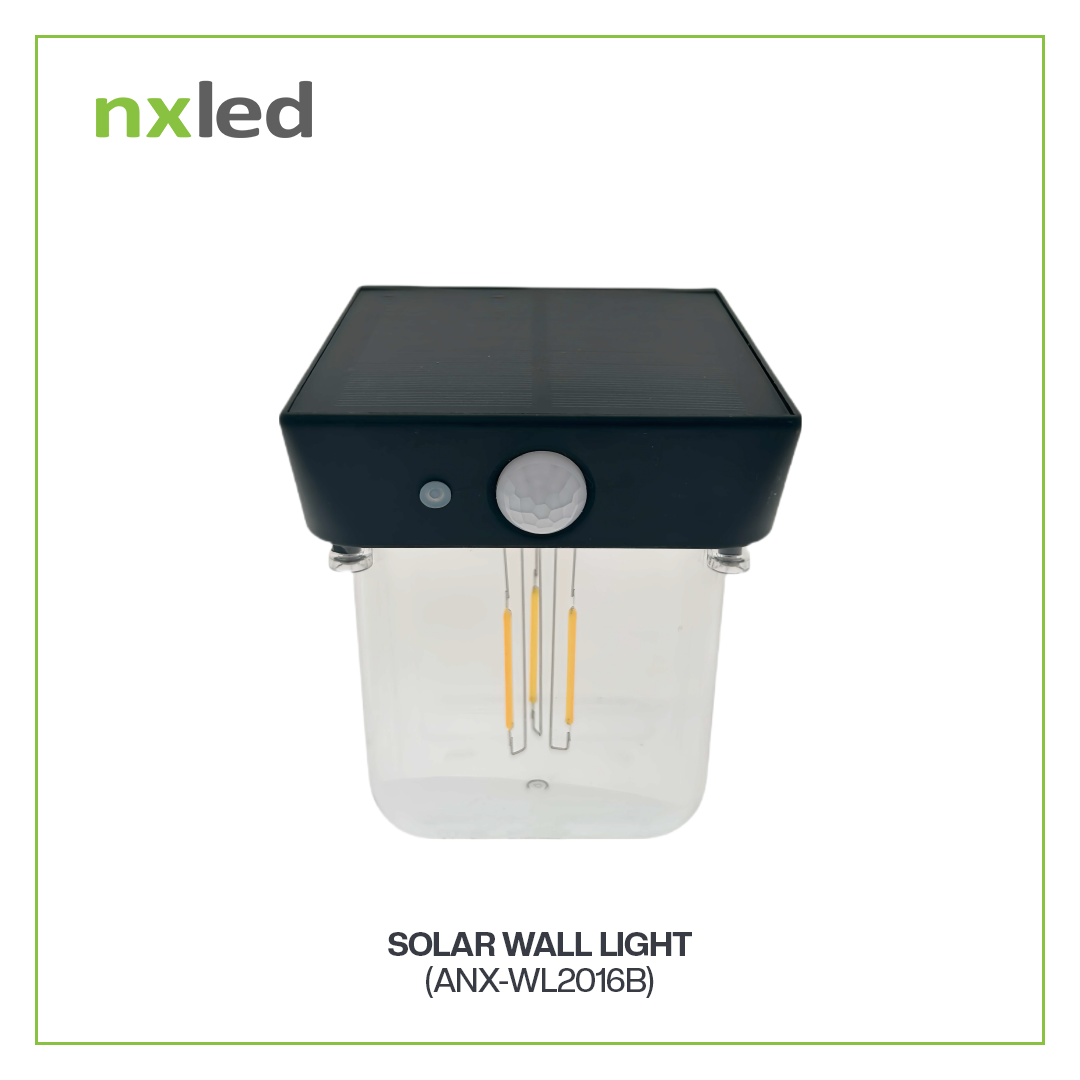 ANX-SWL21B Solar Wall Light – Bright, Efficient, Reliable – NxLed